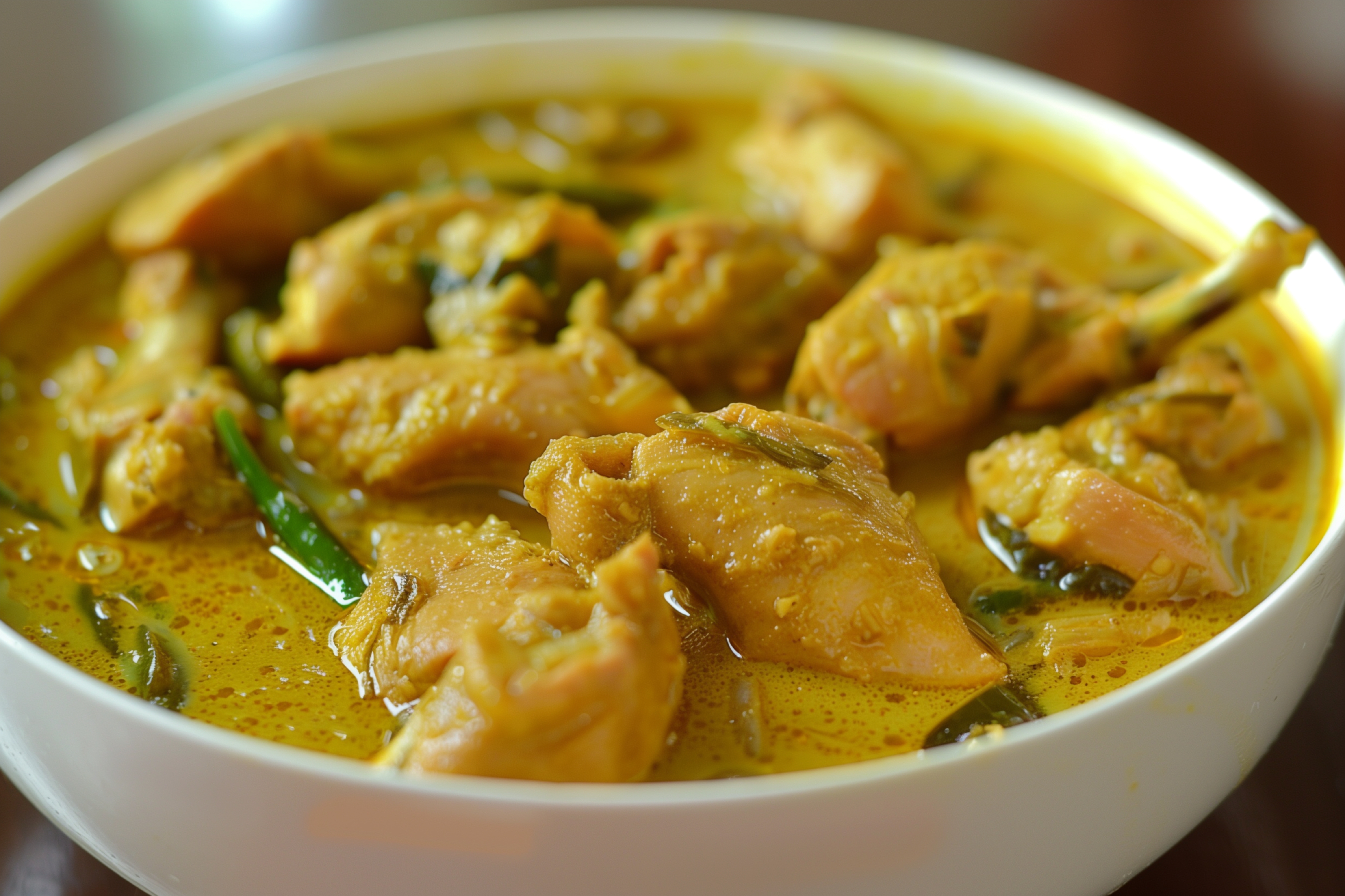 Prepara unos muslos de pollo en salsa de ají amarillo