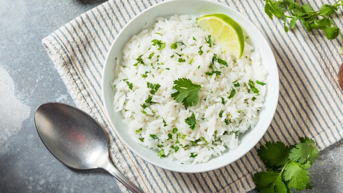 Receta de arroz al cilantro
